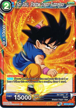 Son Goku, Shadow Dragon Suppressor [BT11-051]