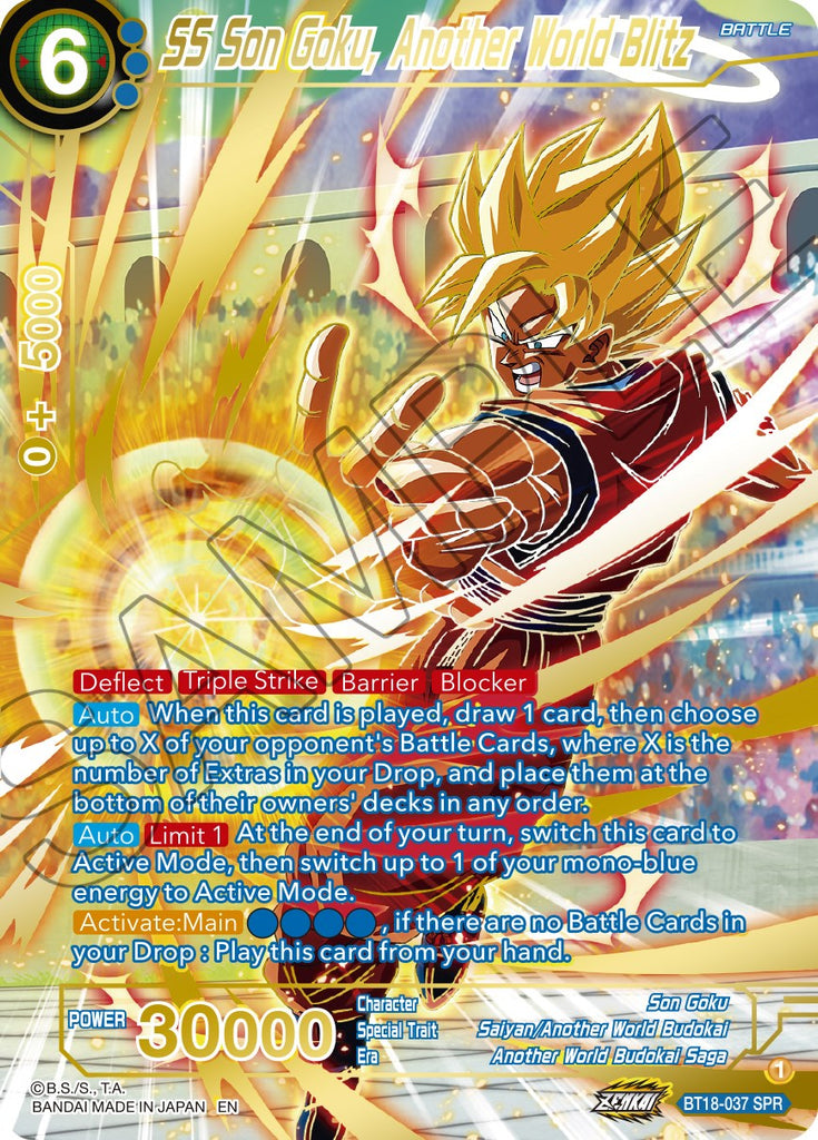 SS Son Goku, Another World Blitz (SPR) (BT18-037) [Dawn of the Z-Legen
